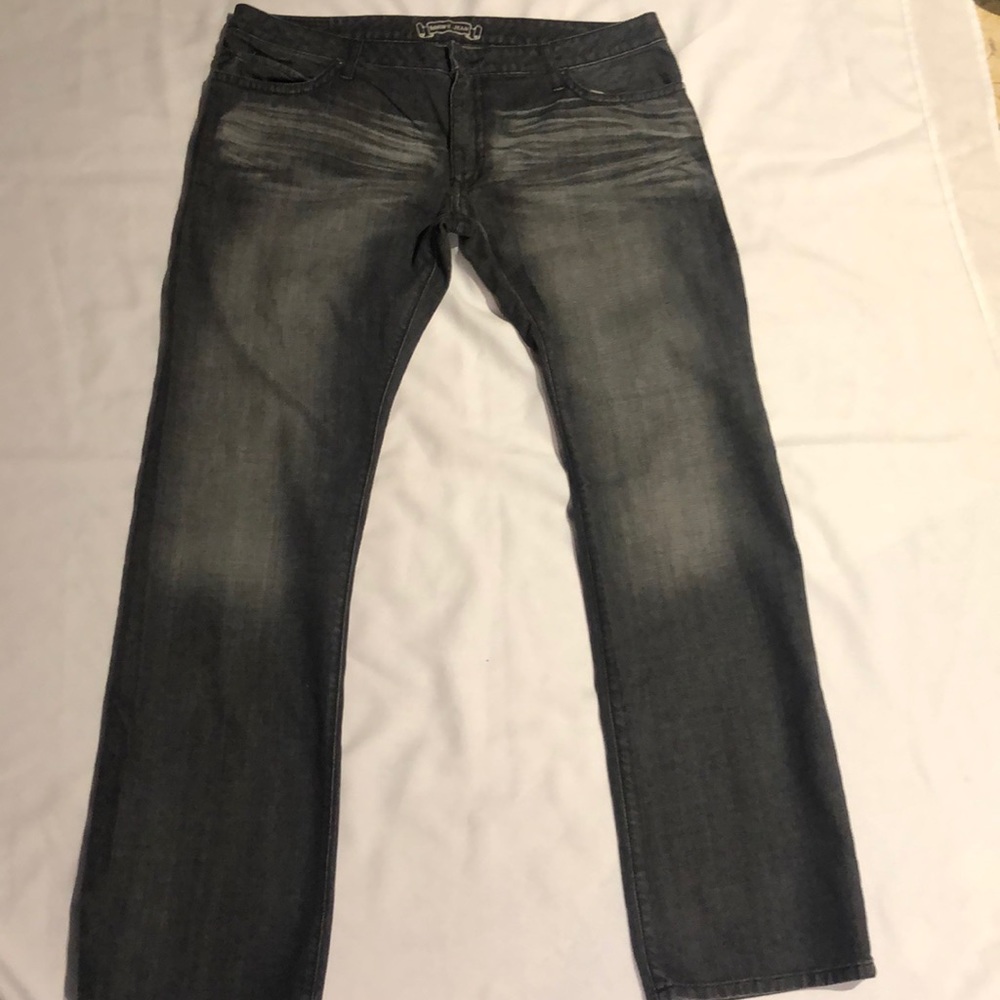 Robins Jeans Black Jail Studded Wings Rhinestone - Gem